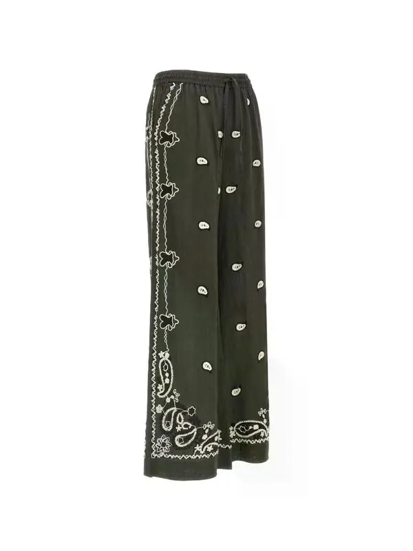 P.a.r.o.s.h Embroidered Flared Trousers