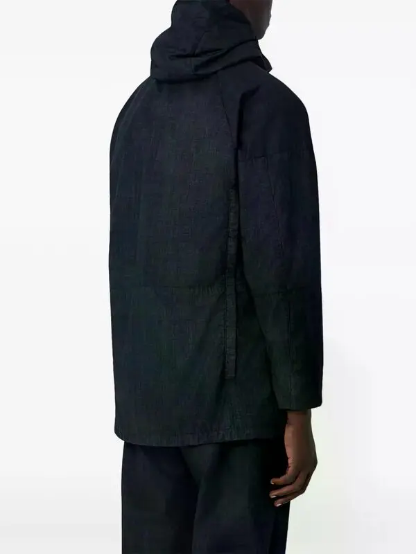 MOOS STUDIO Hooded Patch-pocket Jacket
