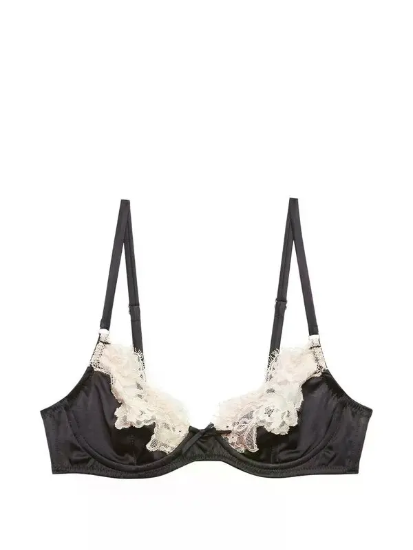 Fleur Du Mal Juliet Lace Demi Bra - Black