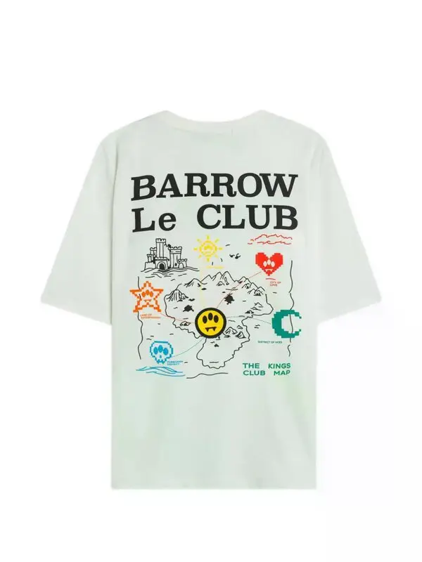 BARROW Round-neck Printed T-shirt - White