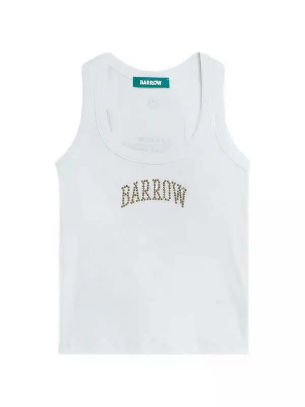 BARROW Printed Tank Top - White