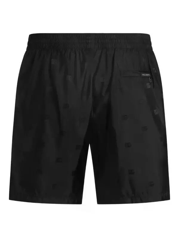 Dolce & Gabbana Logo-pattern Swim Shorts