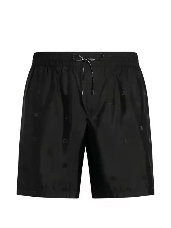 Dolce & Gabbana Logo-pattern Swim Shorts