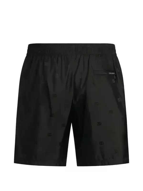 Dolce & Gabbana Logo-pattern Swim Shorts