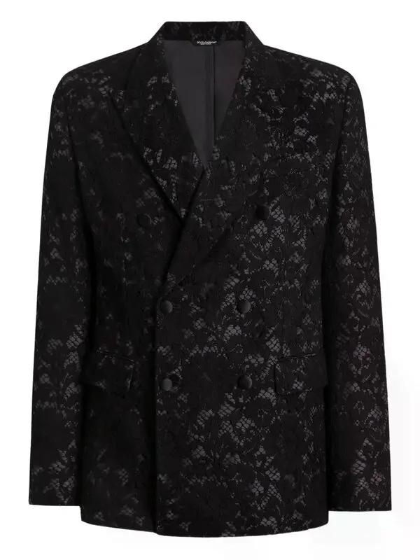 Dolce & Gabbana Double-breasted Lace Blazer