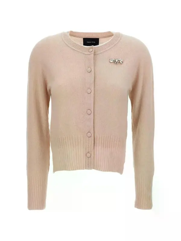 Simone Rocha Crystal Cropped Cardigan