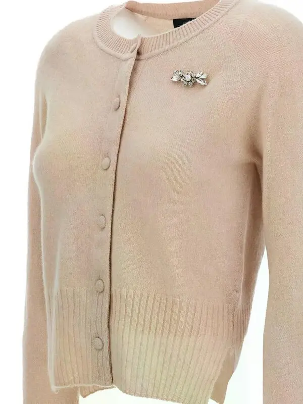Simone Rocha Crystal Cropped Cardigan