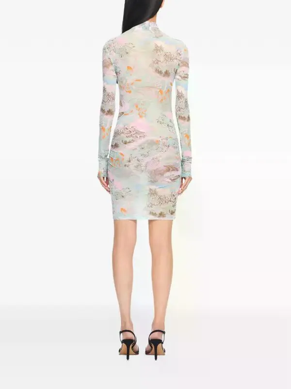 Off-White Ruched-detail Dress