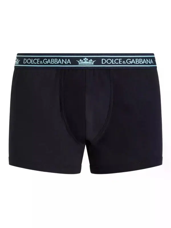Dolce & Gabbana Logo-waistband Boxers - Black