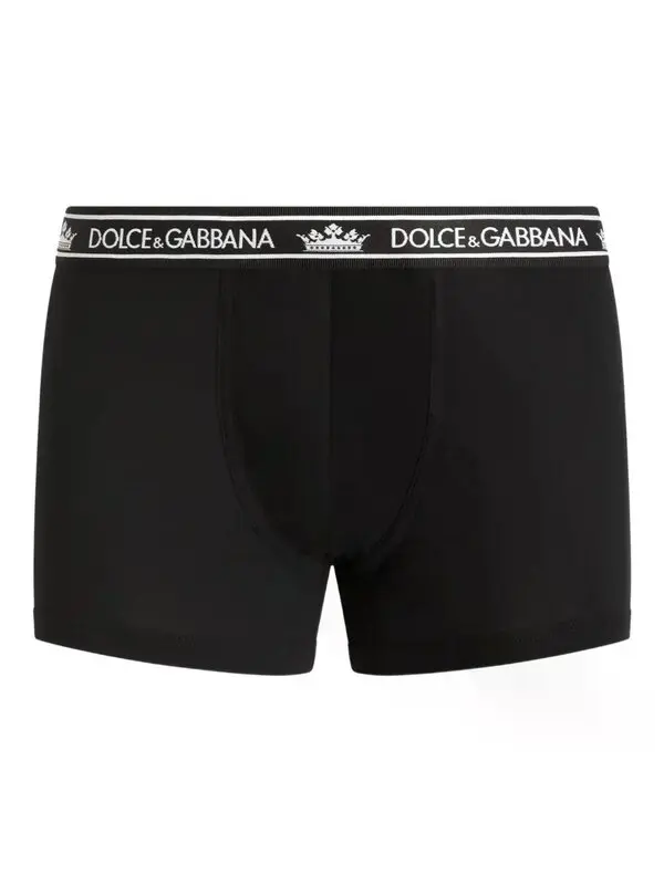 Dolce & Gabbana Logo-waistband Boxers - Black