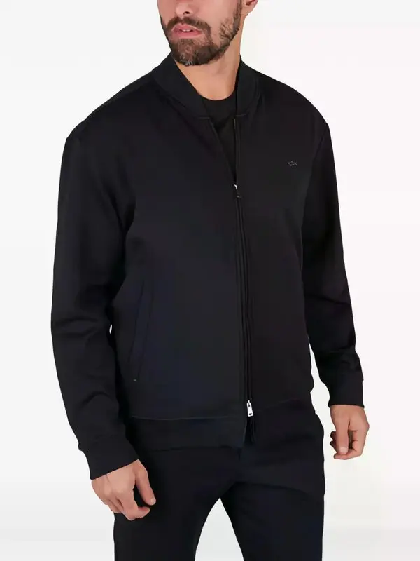 Paul & Shark Zip-up Fleece Sweatshirt - Black