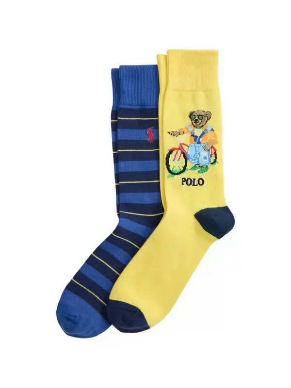 Polo Ralph Lauren Striped Pattern Socks - Yellow