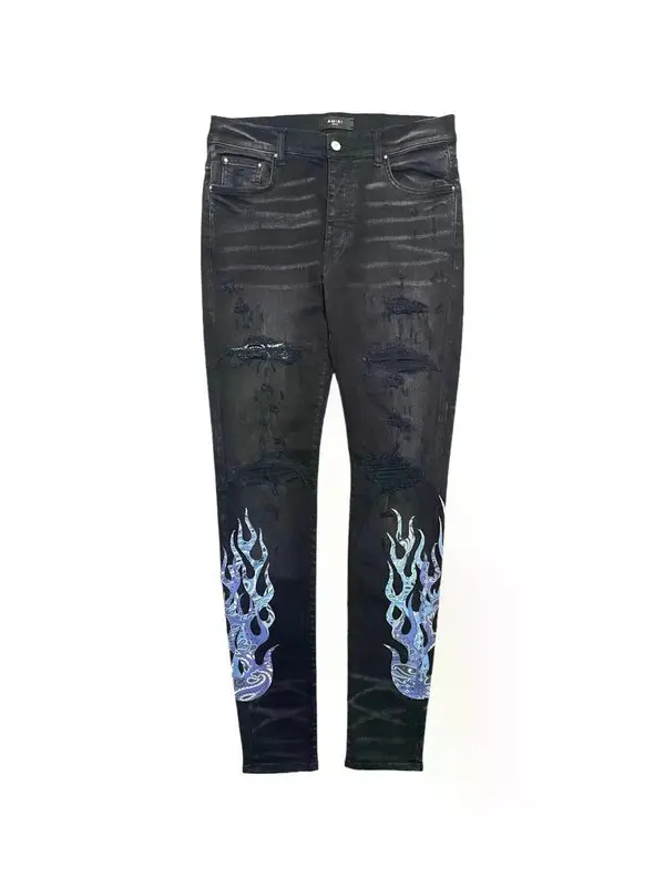 Amiri Flame-patch Jeans