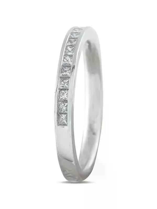 LB EXCLUSIVE Platinum Diamond Half-eternity Ring - Silver