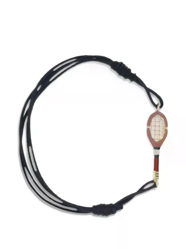 ALIITA Tennis Racket Charm Bracelet - Black