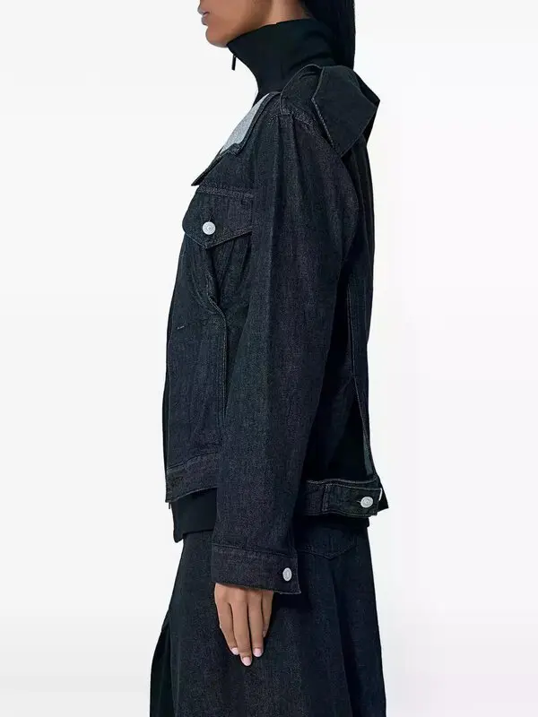 Yohji Yamamoto Contrast-panel Denim Jacket