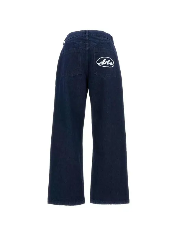 ARTE ANTWERP Five-pocket Wide-leg Jeans - Blue