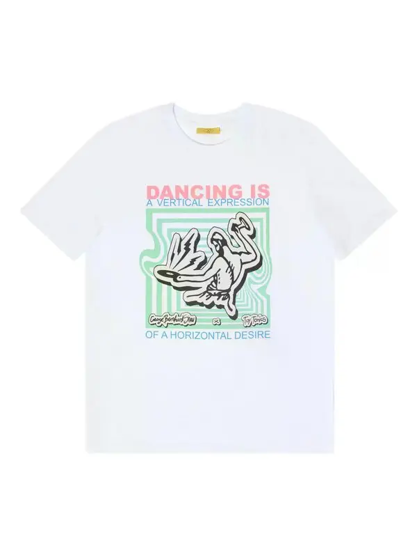 LN-CC X TOY TONICS Graphic-print T-shirt - White