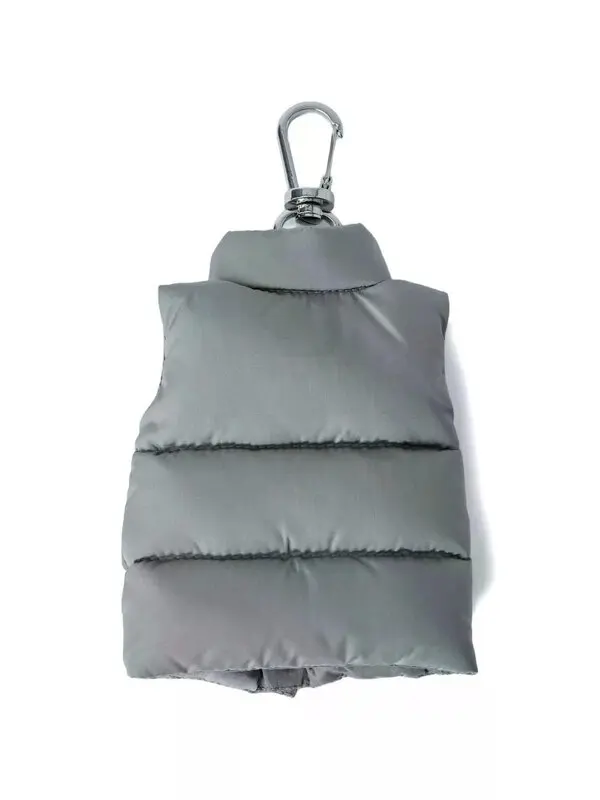 Moncler Quilted Keyring - Neutrals