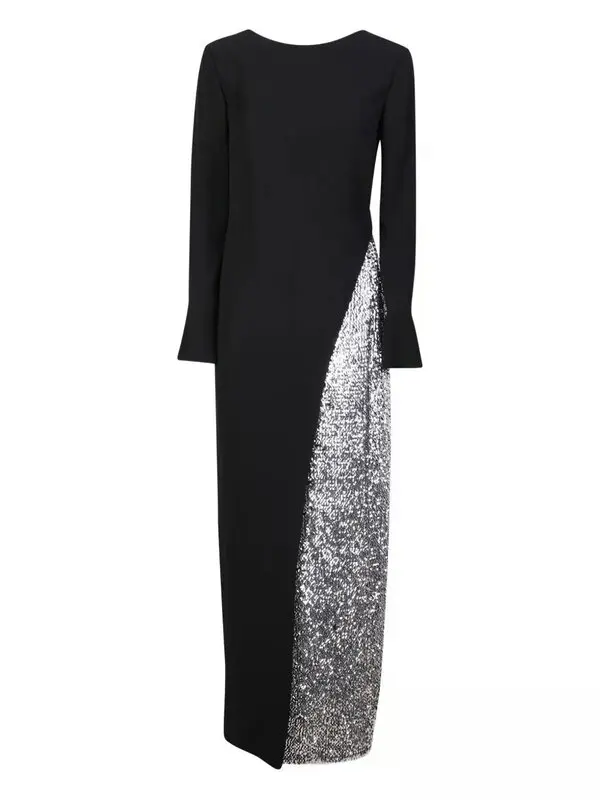 Givenchy Sequin Long-sleeve Maxi Dress