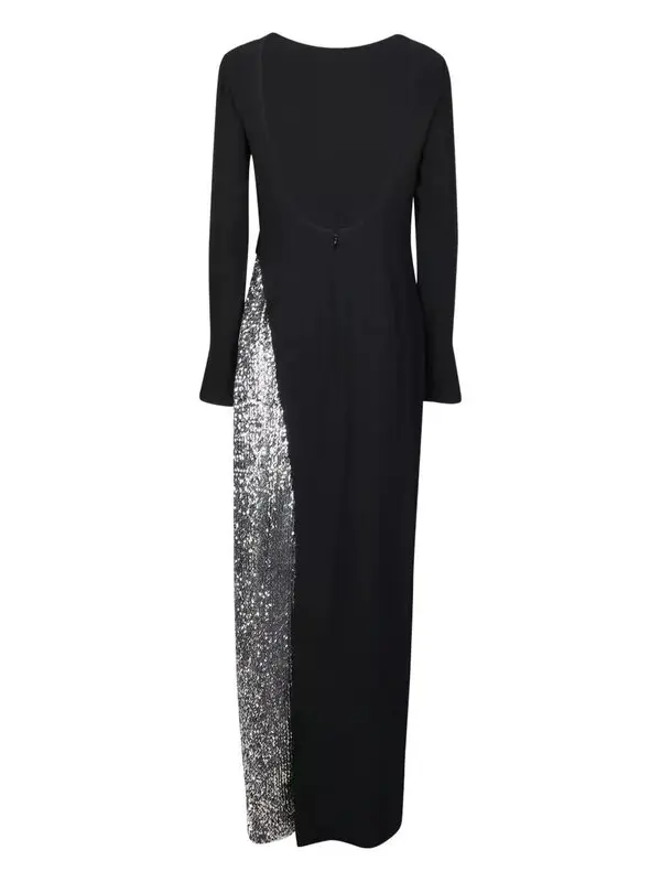 Givenchy Sequin Long-sleeve Maxi Dress