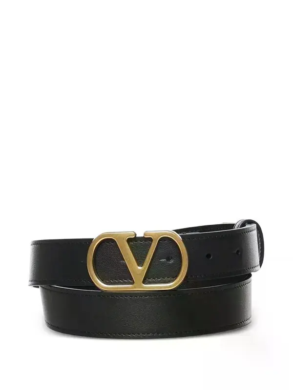 Valentino Garavani Logo Belt - Black