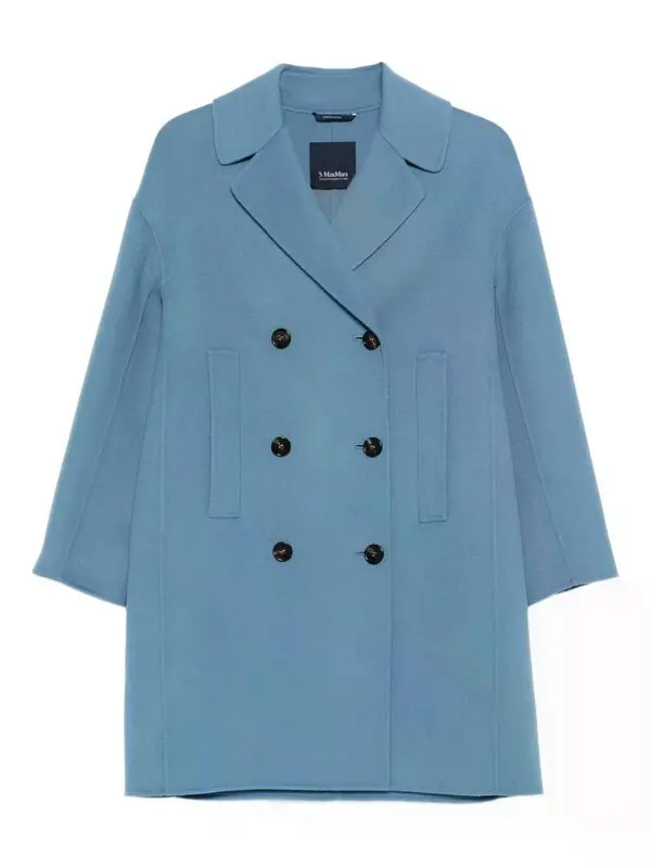 Max Mara Double-breasted Coat - Blue
