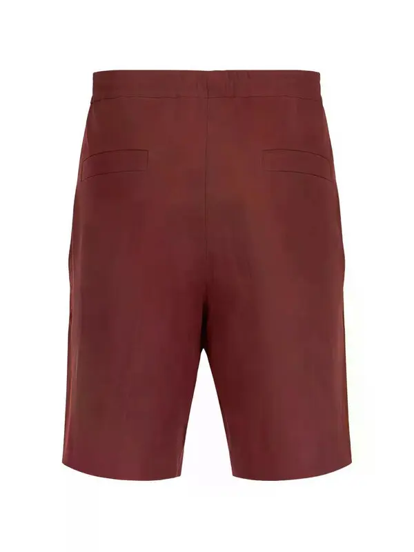 Zegna Linen Chino Shorts - Red