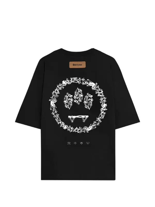 BARROW Graphic Crew-neck T-shirt - Black