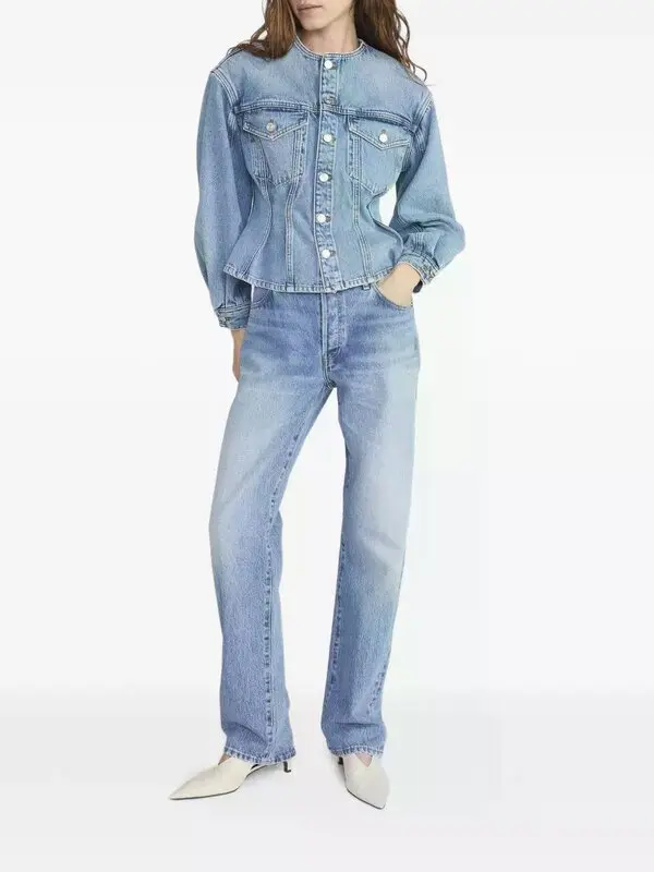 FRAME Nipped Collarless Jacket