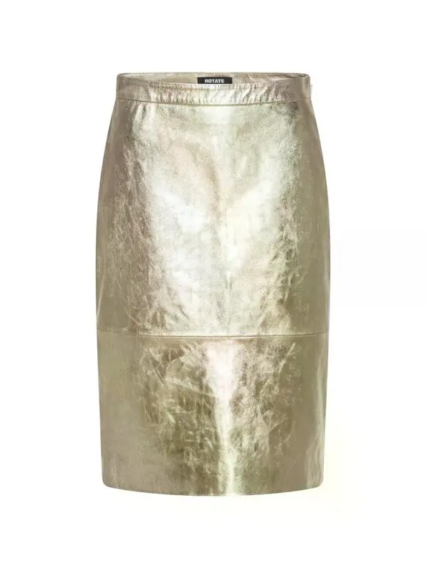 ROTATE BY BIRGER CHRISTENSEN Leather Midi Skirt