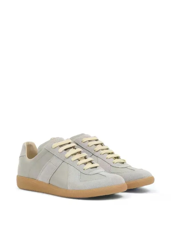 MAISON MARGIELA Replica Suede-panel Sneakers - Grey
