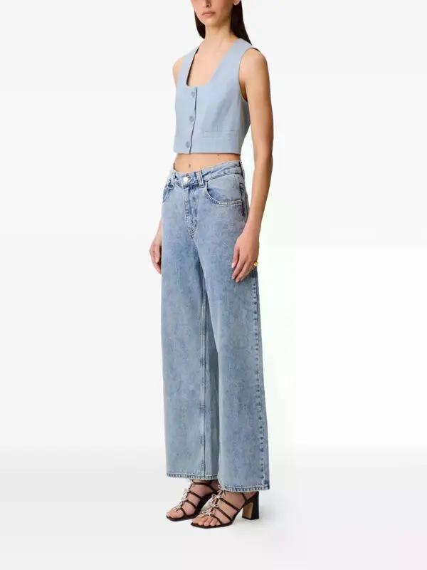 Claudie Pierlot Square Neck Buttoned Waistcoat