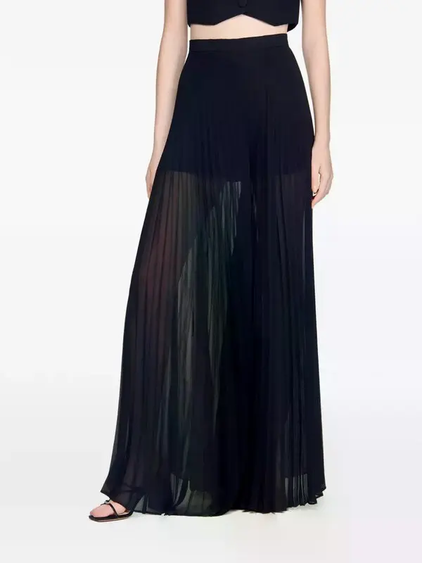 Sandro Pleated Palazzo Pants