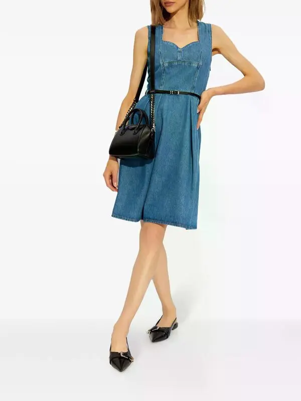 Givenchy Belted Waist Denim Dress