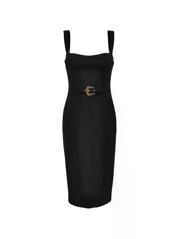 Versace Buckle-detail Dress - Black