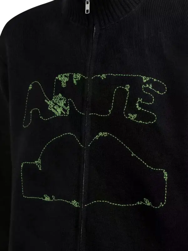 ARTE ANTWERP Logo-embroidered Cardigan