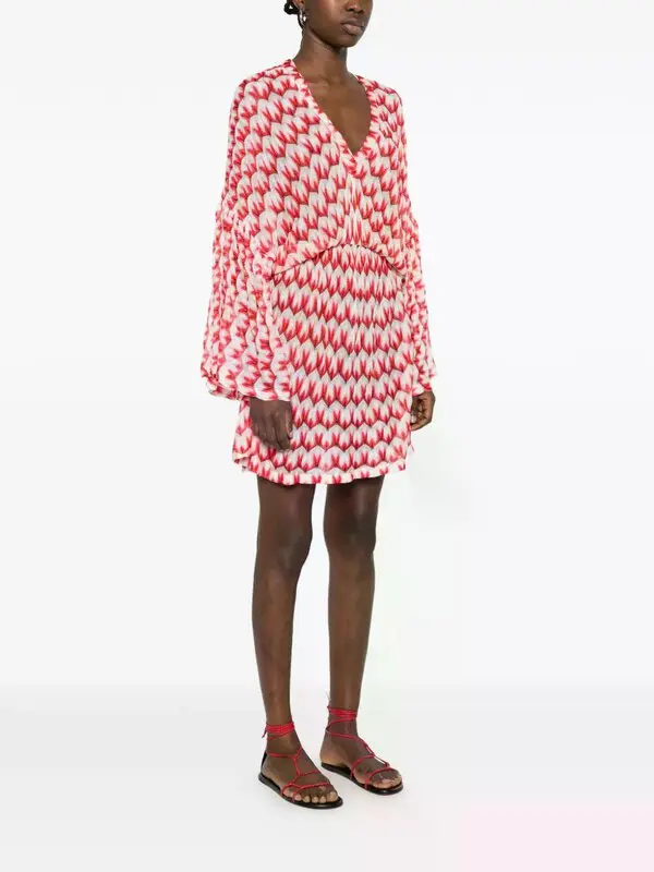 Missoni V-neck Patterned Beach Dress