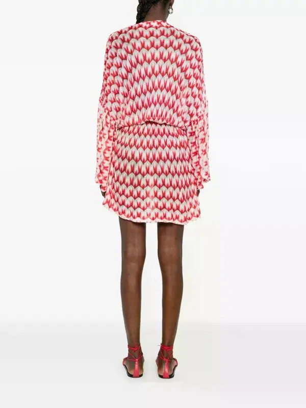 Missoni V-neck Patterned Beach Dress