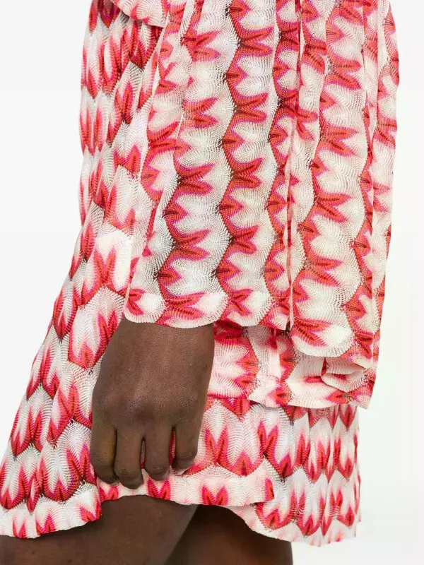 Missoni V-neck Patterned Beach Dress