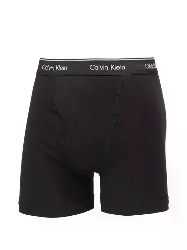 Calvin Klein Logo-waistband Boxers - Black