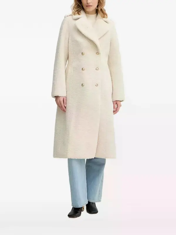 Guess Notched-lapel Double-breasted Coat