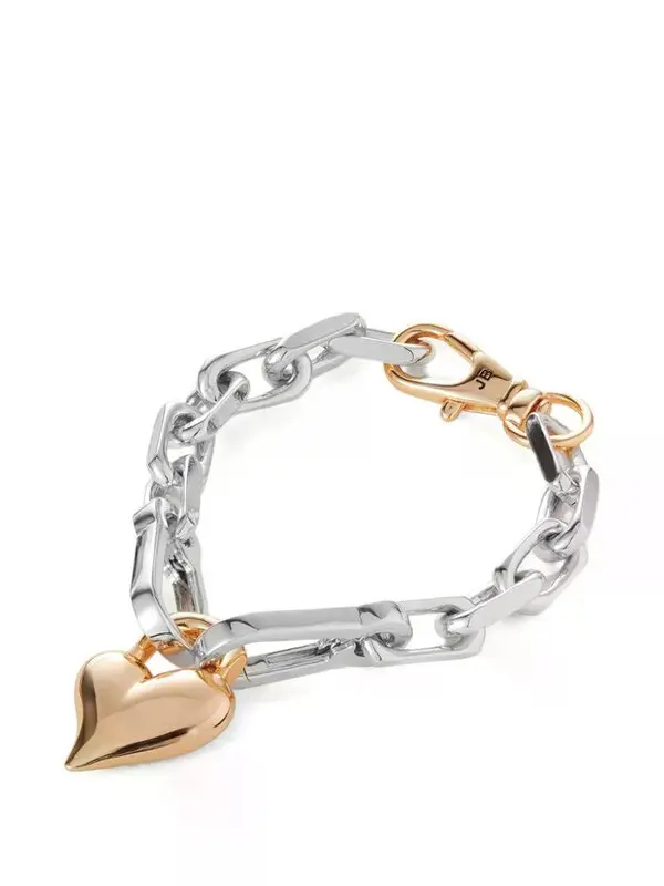 Jenny Bird Padlock Heart Bracelet - Silver