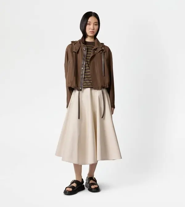 TOD'S Cotton And Silk Skirt
