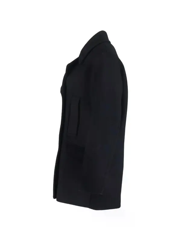 Max Mara Double-breasted Wool Pea Coat - Black