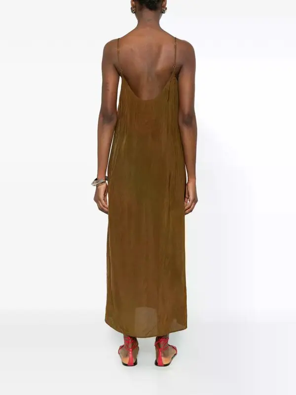 UMA WANG Mud Jersey Anaya Maxi Dress