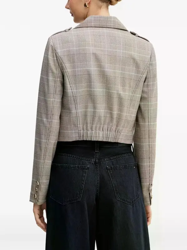 Guess Checked Cropped Jacket