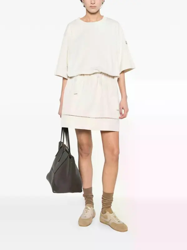 Moncler Drawstring Perforated Mini Dress