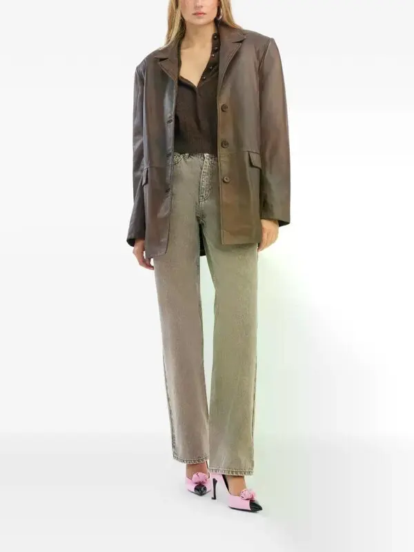 ROTATE BY BIRGER CHRISTENSEN Leather Blazer