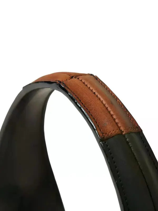 EDEN TAN Heel-detail Leather Tote Bag
